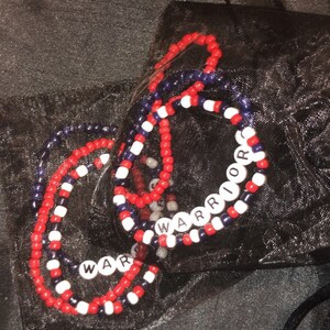 Sports Team Bracelet / Team Colors / Beaded Bracelet / School - Etsy