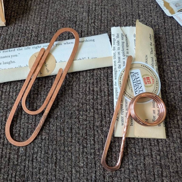 Fire Bookmark | Handmade Copper Wire Line Art | Flame Campfire ...