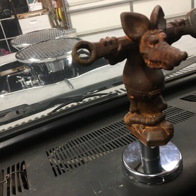 Rod the Rat Mechanic Rat Rod / Hot Rod Hood Ornament. Homage - Etsy
