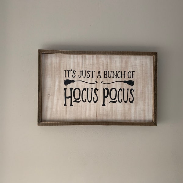 It's Just A Bunch of Hocus Pocus Vinyl Stencil, Halloween Vinyl Decal ...