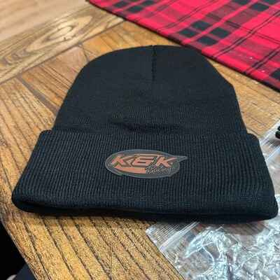 Custom Leather Patch Beanies Personalized Beanie Hats With Custom Logo ...