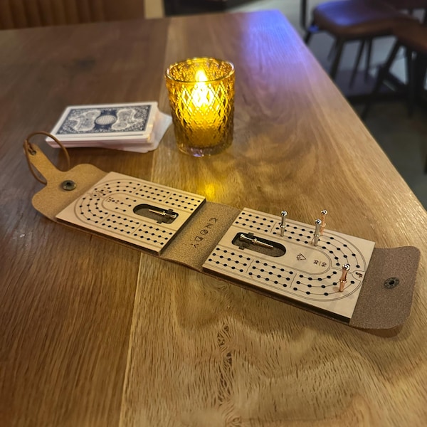KNODY Original Ultimate Leather | Wrap Around | Travel Cribbage Board ...