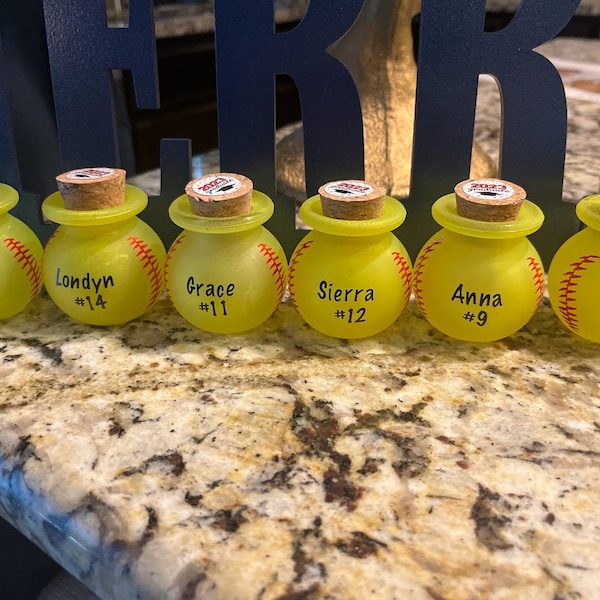 Clear-baseball/softball Dirt Jars - Etsy