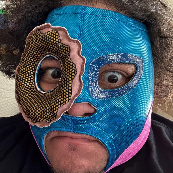 Comedian Wrestling Mask Luchador Mask Halloween Cosplay Mask Mardi Gras ...