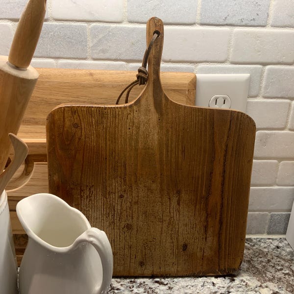 Vintage French Bread Board, Reclaimed Cheese Platter, Farmhouse ...