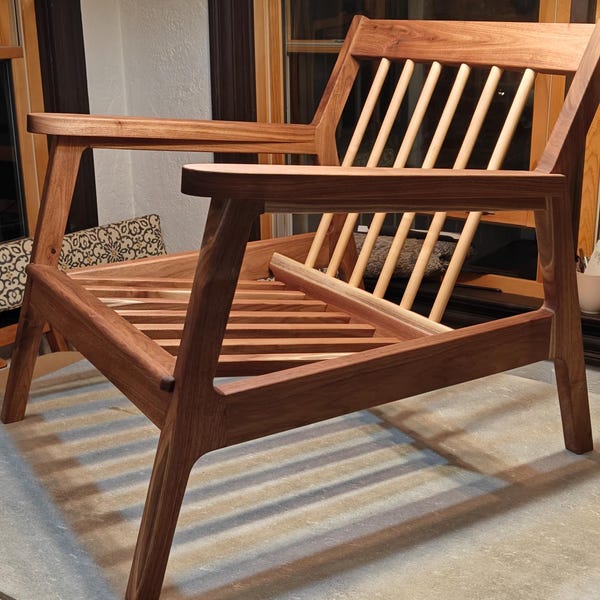 Mid Century Modern Footstool Woodworking Plans and Guide - Etsy