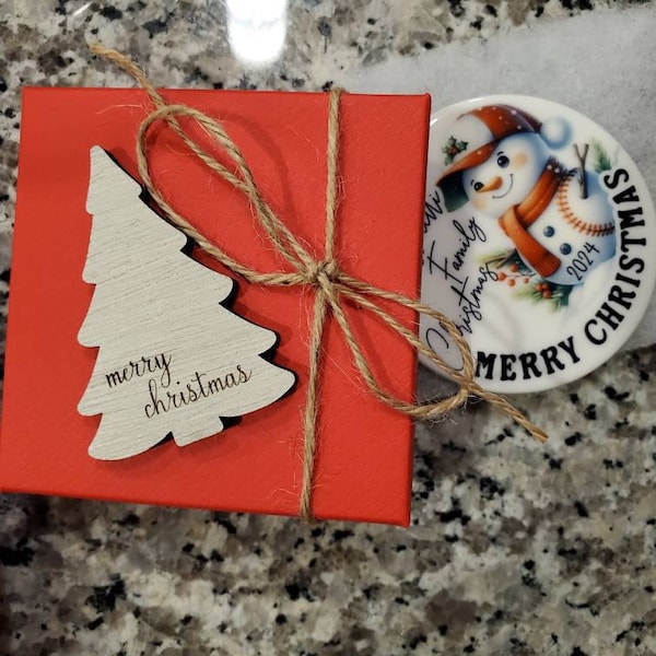 Yellow Ball Python Snake Custom Christmas Ornament of Python ...