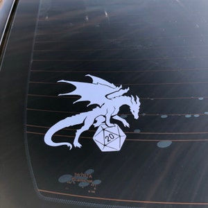 D20 Dragon Decal Vinyl Decal Bumper Sticker for Cars - Etsy