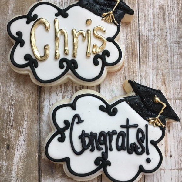 Grad Swirl Plaque Cookie Cutter - Etsy