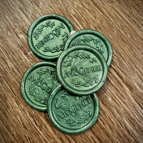 Custom Wax Seal Logo Stickers,40 Logo Series Designs,handmade Self ...