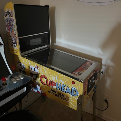 Arcade1up Arcade 1up Pinball Decal Wrap Sticker 8 Piece Set Cuphead Cup ...