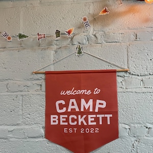 Personalized Camp Banner, Camp Themed Party Decor, Custom Name Baby or ...