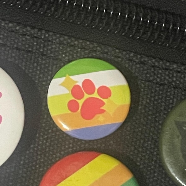 Xenogender Mini Buttons [25mm] (xenogender, Pupgender, Catgender ...