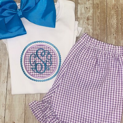 Circle Monogram, Circle Applique, Patch Embroidery, Monogram Frame ...