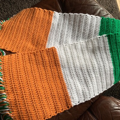 Italy Flag Scarf-unisex Scarf-christmas Gifts for Her-handmade Crochet ...