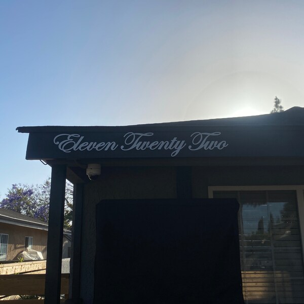 Script Address Sign Metal,script House Numbers,custom House Numbers ...