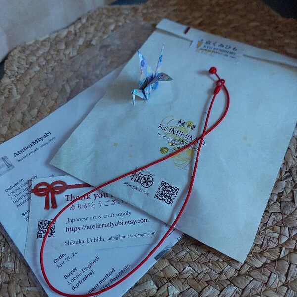 Pure Silk 3ply Japanese Twisted Cord 1mm Yorihimo 1 Meter/ for ...