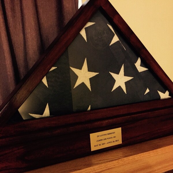 Memorial Flag Display Case With Etched Seal - Etsy