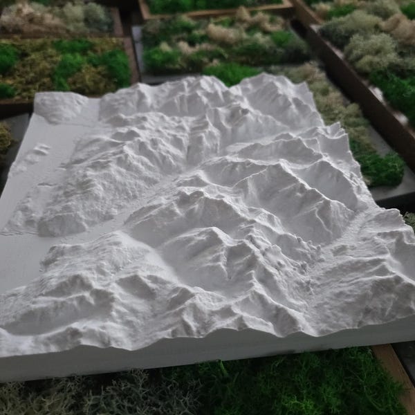 3D Topographic Map of the UK and Ireland With Bathymetry - Etsy