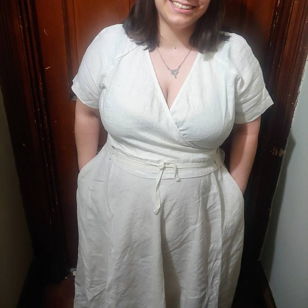 Linen Wedding Dress, Simple Wedding Dress, Beach Wedding Dress ...