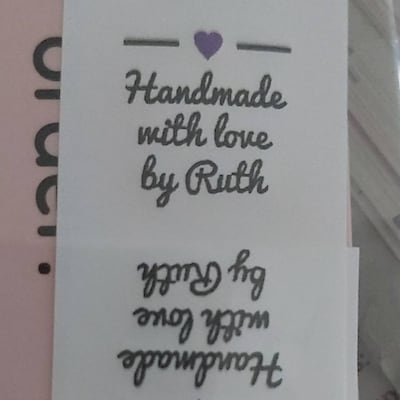 Custom White Fabric Clothing Labels Product Tags Handmade Items ...