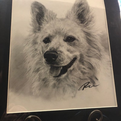 Custom Pet Portrait Charcoal Custom Dog Portrait Pet Commission Custom ...