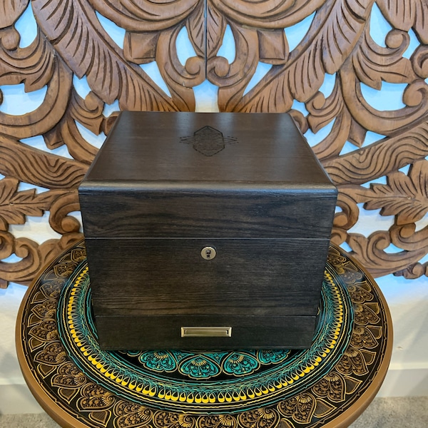 Smell Proof Ash Wood Stash Box Kit-elevate Your Cannabis Experience ...