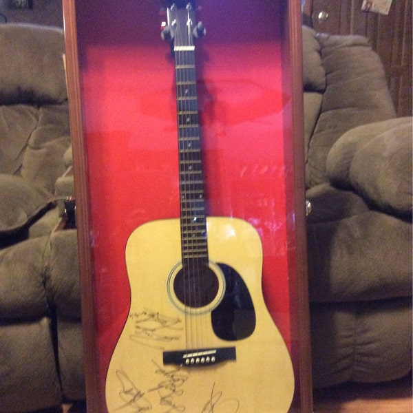 Guitar Display Case Cabinet Wall Rack for Fender Bass Acoustic W/98% UV ...