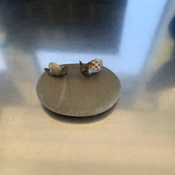 Miniature Snail / Handmade / Polymer Clay / Dollhouse / Fairy Garden ...