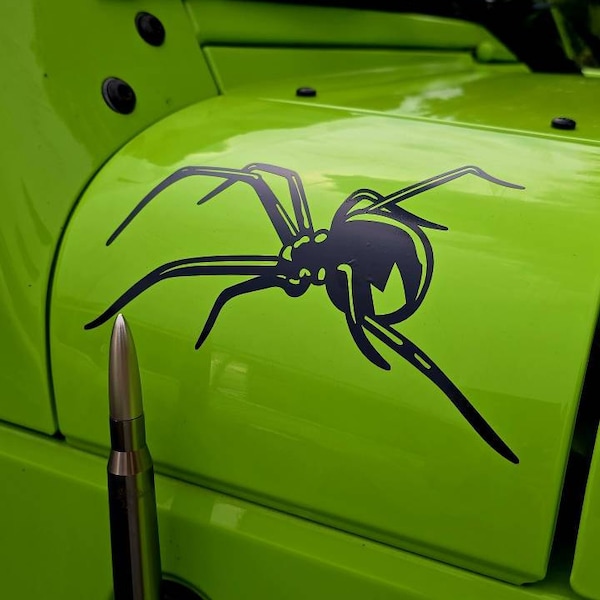 Spider Decals Mirrored Image Set Contour Cut Vinyl Decal Car Truck ...