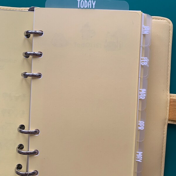Today Planner Bookmark, Frosted PVC Page Marker, Clear Embossed Planner ...