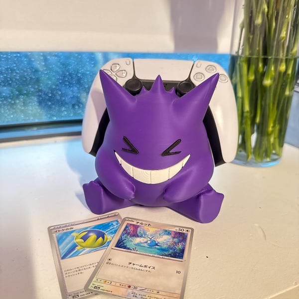 3D Printed Gengar Pokemon Controller Stand, Gaming Decor - Etsy
