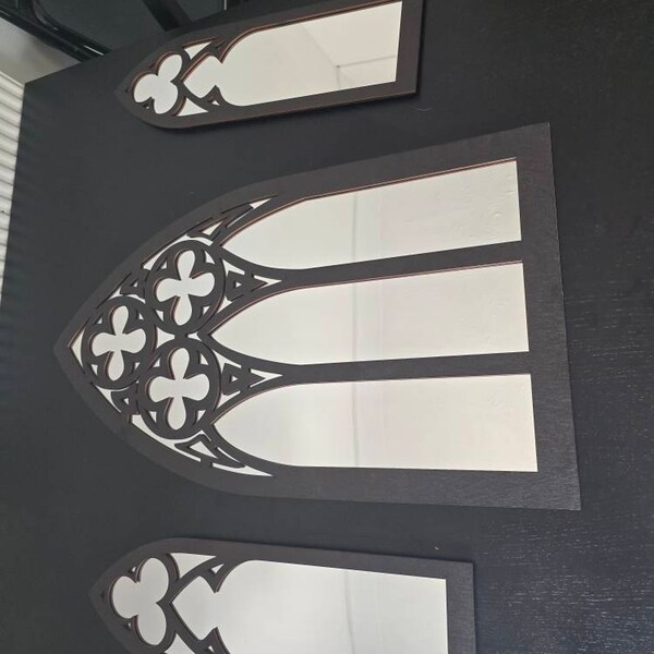 Gothic Mirror, Victorian Wall Decor, Cathedral Window - Etsy