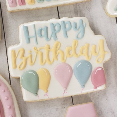 Happy Birthday Plaque Cookie Cutter - Etsy
