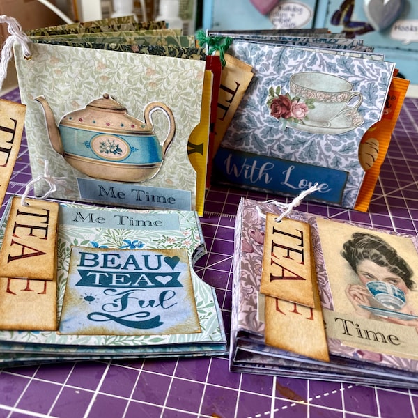 Digital Printable Tea Bag Envelope Folio, Tea Lover Gift, Hand Made Tea ...