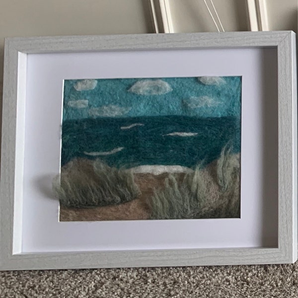 Beach View Needle Felting Kit - Beginner Friendly - Includes Video ...