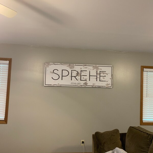 Personalized Modern Name Sign Gift for Her Modern Farmhouse Est Sign ...