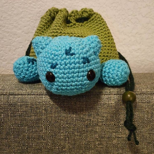 Crochet Pokemon Inspired Onion Frog Amigurumi Pattern: Fun Pouch PDF - Etsy