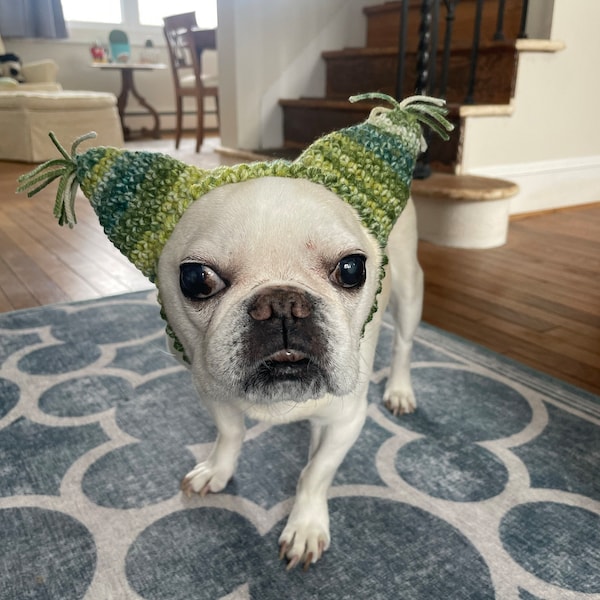 CROCHET PATTERN Frenchie Ear Warmer With Tassels - Etsy