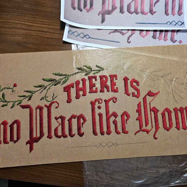 Merry Christmas Tree KIT TO STITCH, Motto Sampler 9x18" Antique Style ...