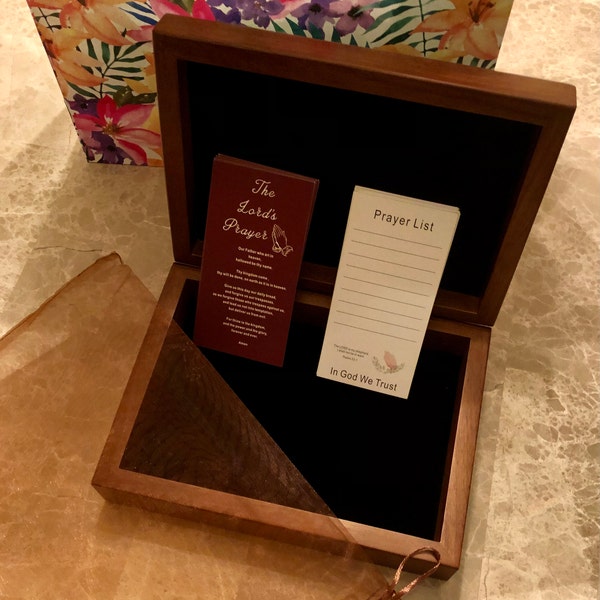 Memorial Keepsake Box, Forever in Our Heart Memory Box, Loss of Dad ...