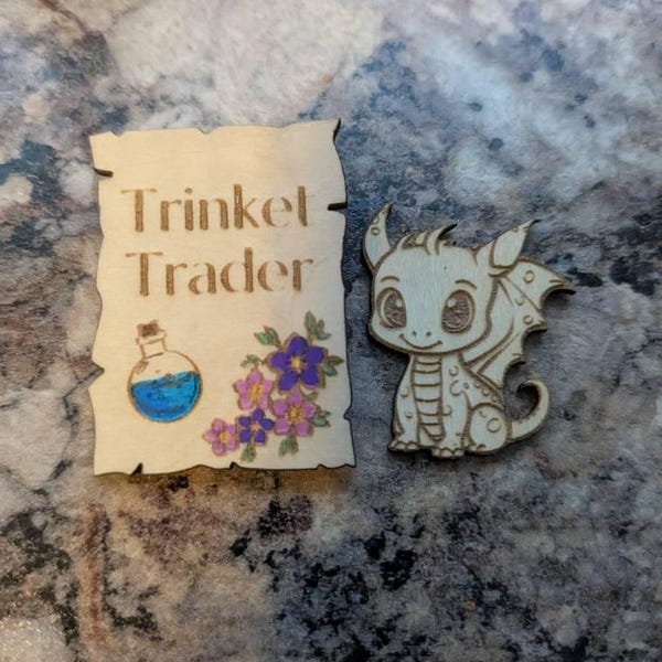 Trinket Trader Badge Pin (small) - Etsy