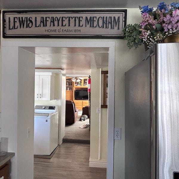 Farmhouse Wood Sign, Personalized Established Date Gift, Custom ...