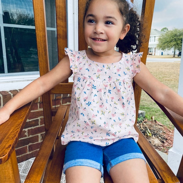 Girls Blouse Pattern, the KELSIE Pattern , Sewing Pattern, Toddler ...