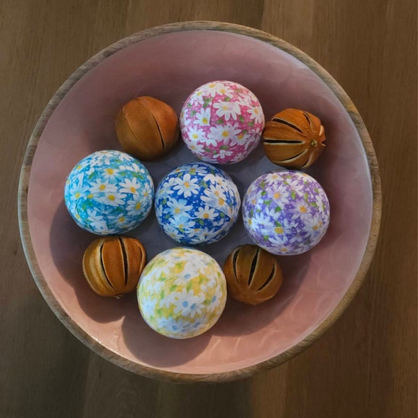 Rag Ball Bowl Fillers, Ladybug Fabric Bowl Fillers, Green Rag Balls ...