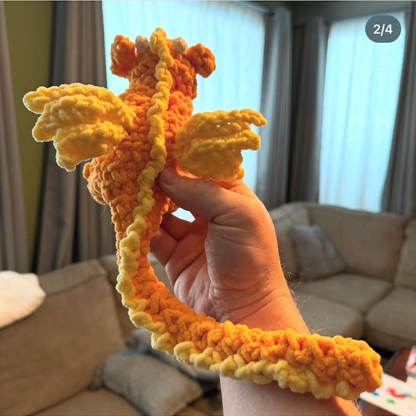 Diddy Dex the Palm Sized Snuggler Dragon Crochet Pattern Amigurumi ...