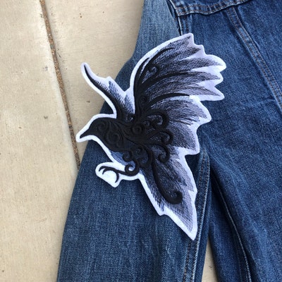 Raven Patch - Etsy