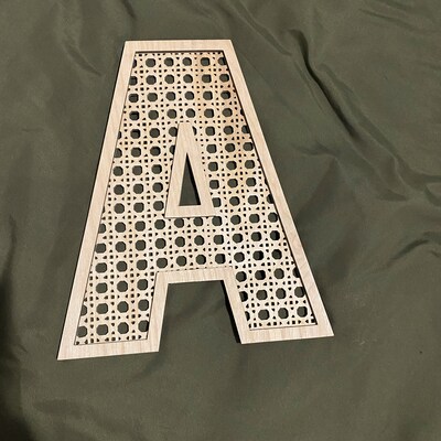 Rattan Letters, Cane Letters, Wicker Letter, Nursery Letter, Boho ...