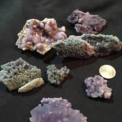 Rare Grape Agate Freeform Tiny but Mighty Clusters of Grapes in Many ...
