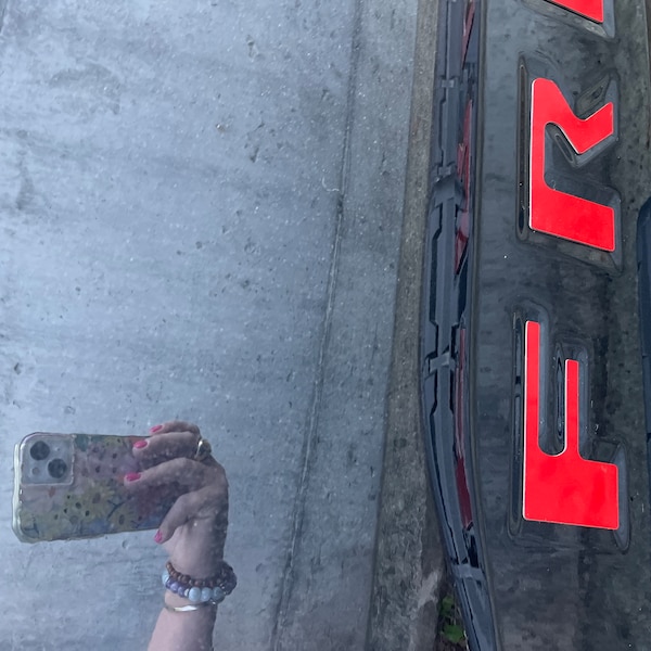 Red Front Grille / Hood Letters for Frontier 2022+ ABS Plastic Inserts ...